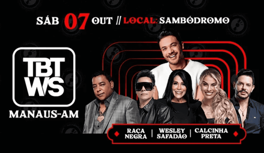 Programação e ingressos para o TBT WS em Manaus - Ache Festas