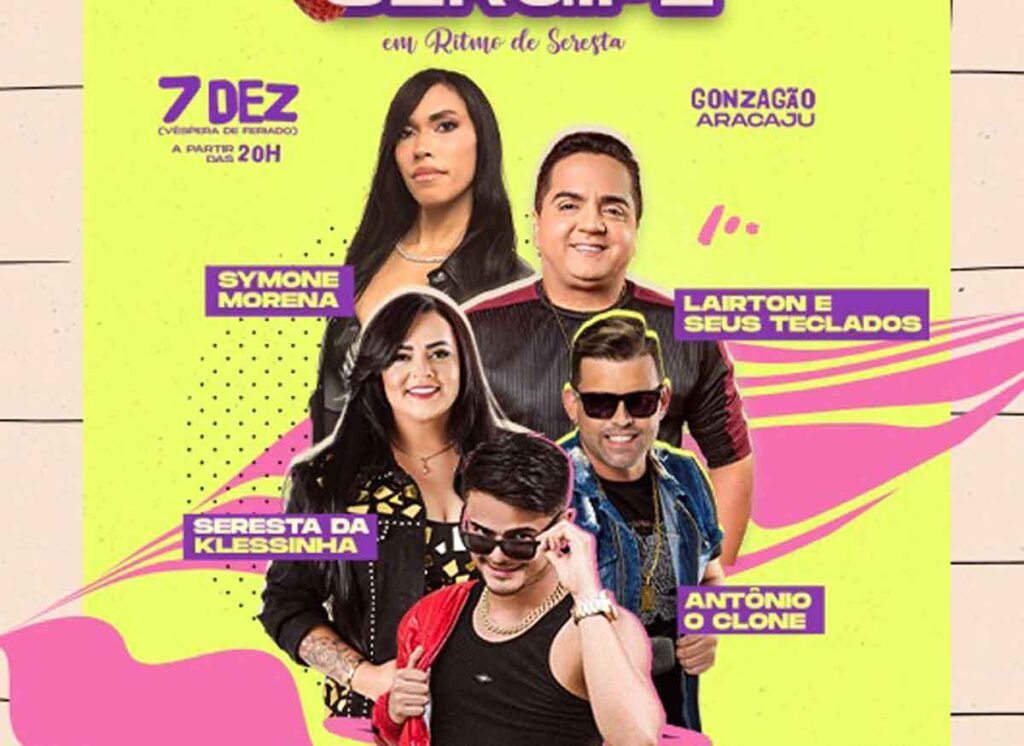 Brega da Sergipe em Aracaju conta com shows de Simone Morena, Heitor ...