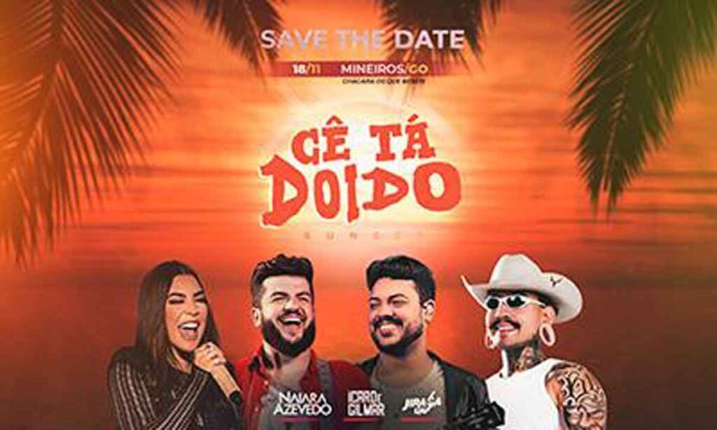 Cê tá doido Sunset em Mineiros: programação completa e ingressos - Ache ...